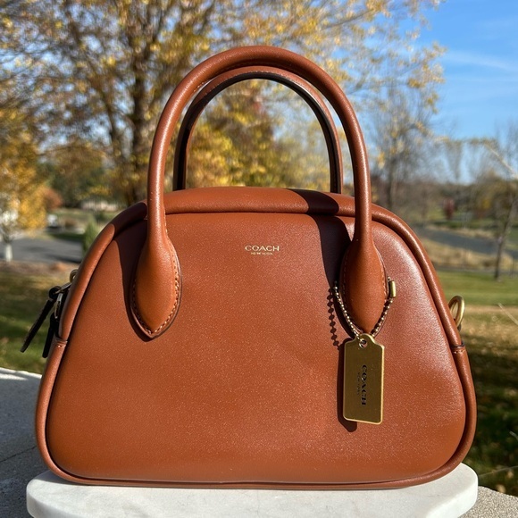 Coach | Bags | Coach Borough Bowling Bag Satchel With Crossbody Strap ...